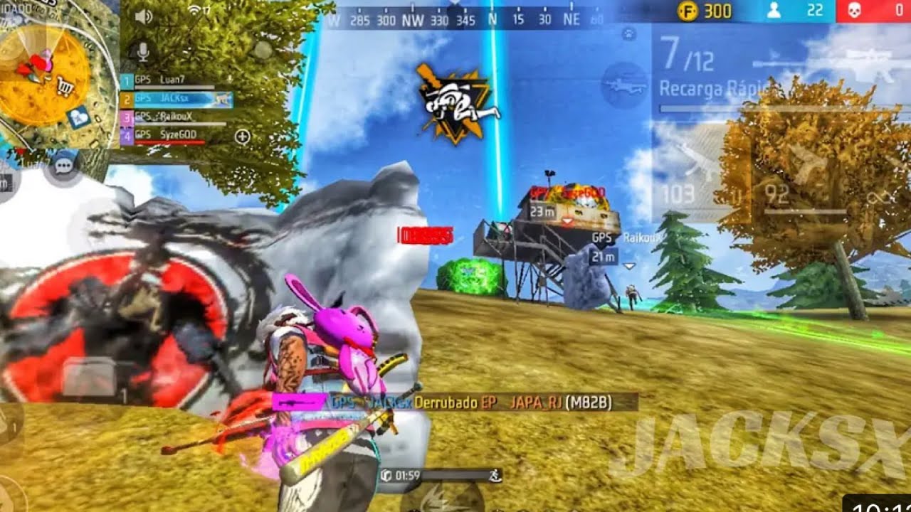 Rank do bak ff iPhone 8 3 dedos móbile - YouTube