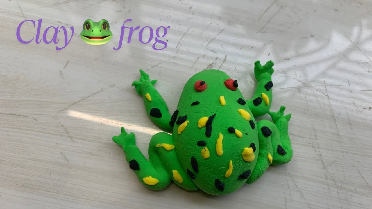 Clay Frog sculpture | How tp Make a Clay Frog - YouTube