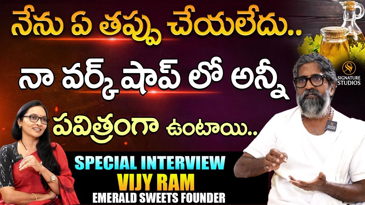 Natural Farming Expert Vijay Ram Interview | Journalist Anjali | Emerald Sweets |@Signature ...