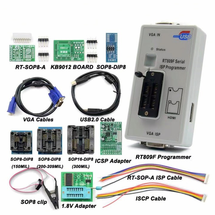 Wholesale rt809f emmc nand flash programmer with adapters sockets # ...