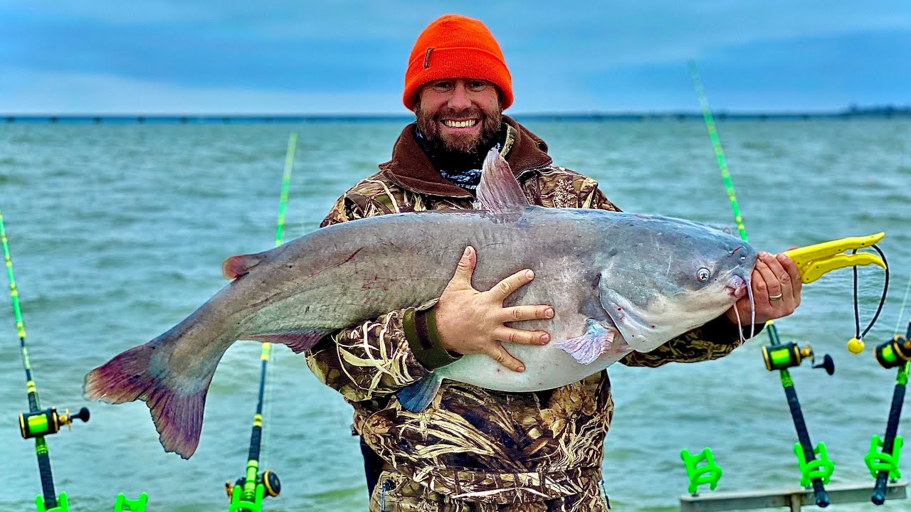 Texas Monster Catfish (Catch Clean Cook) Part 1 | 3 Giants & Capt ...