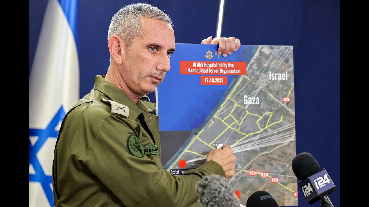 Israel Army Briefing: Israeli army spokesperson Hagari delivers a ...