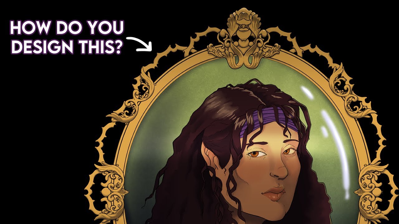 Art Tip: How To Draw Ornate Frames - YouTube