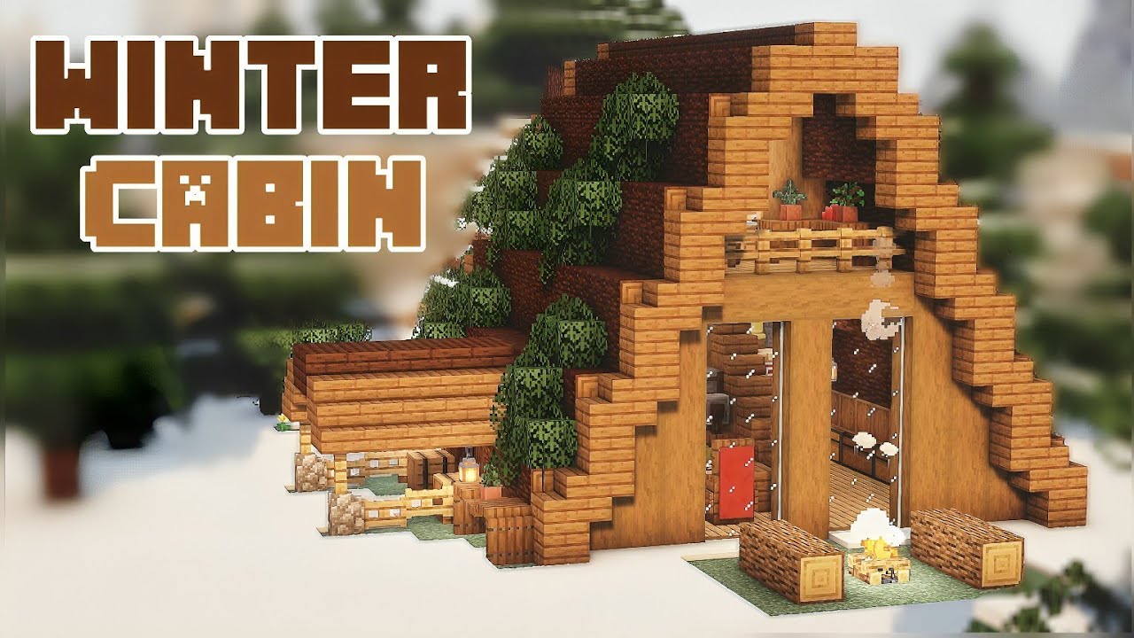 Minecraft | How To Build a Cabin Easily | Tutorial⚒️ - YouTube