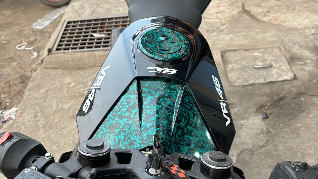KTM RC 390 forged carbon fibre vinyl wrap / forged carbon vinyl wrap ...