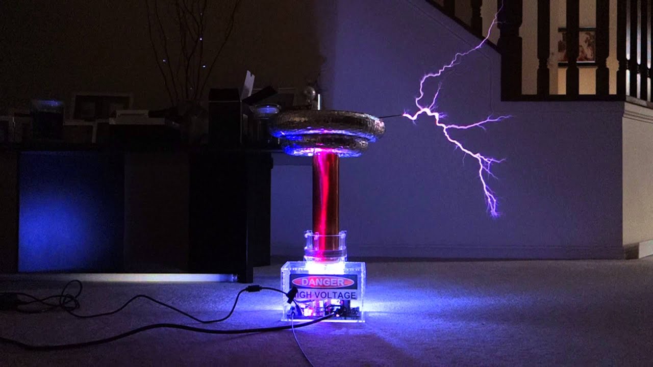 oneTesla - Tesla Coil - Testing (2013-09-19) - YouTube