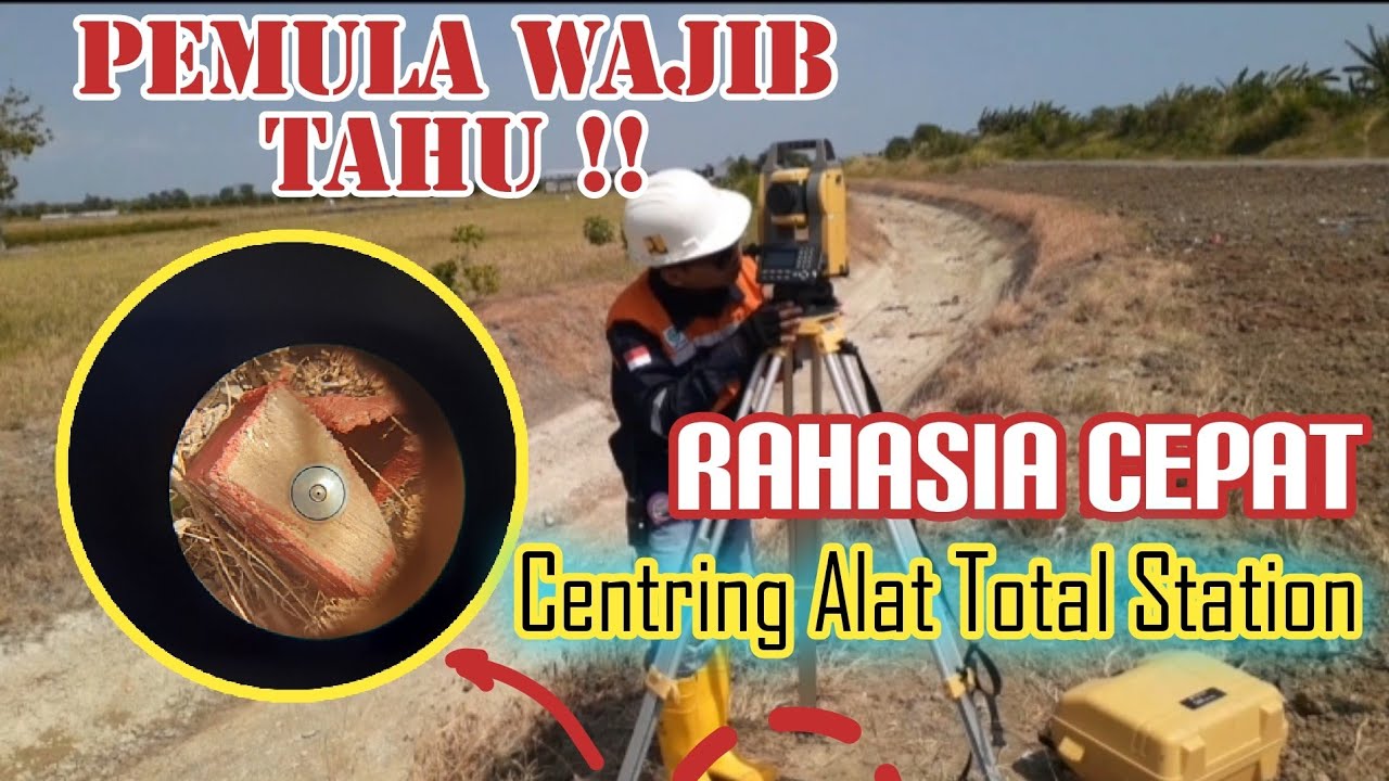 [TUTORIAL]Cara centering total station dengan benar#part11#tutorial#totalstation - YouTube