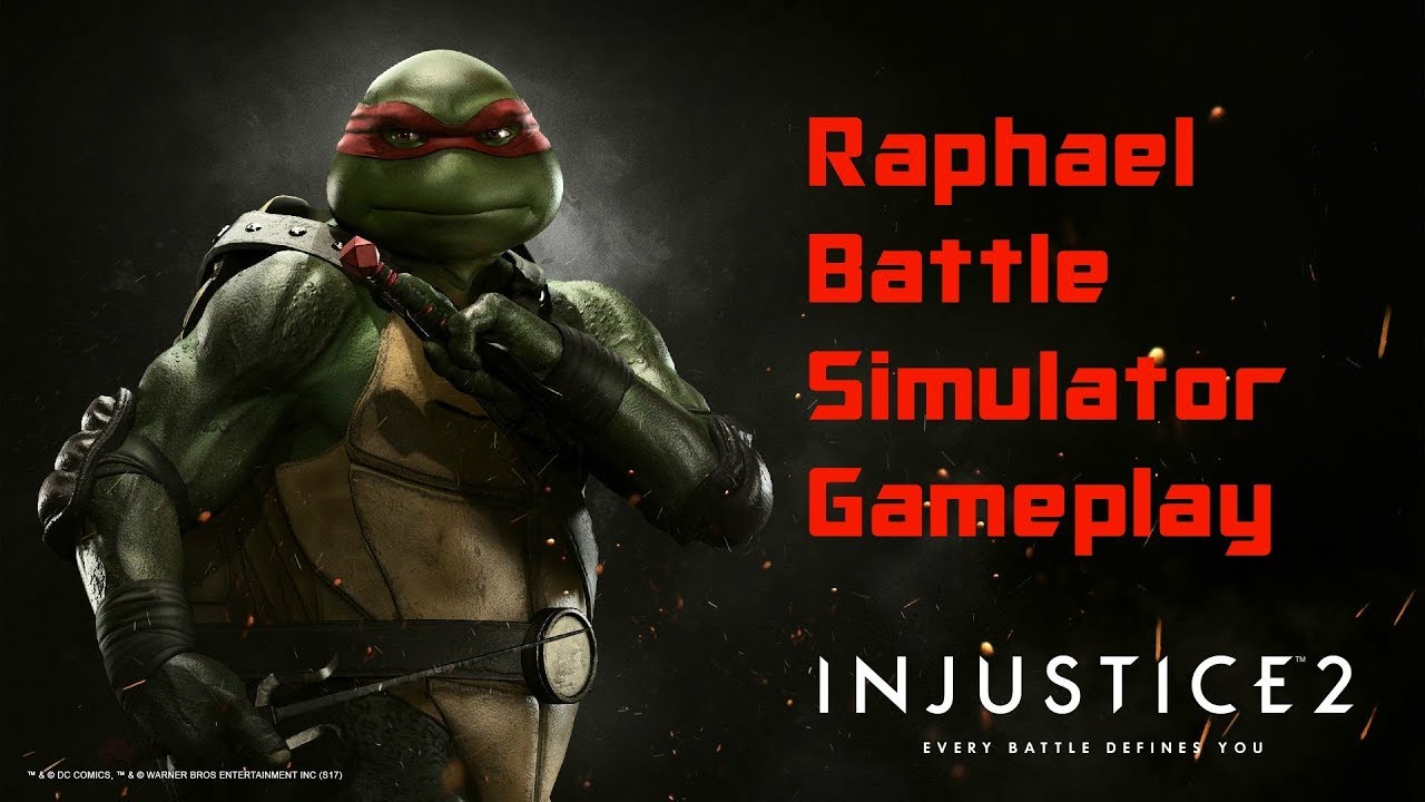 Injustice 2: Raphael Battle Simulator Gameplay - YouTube