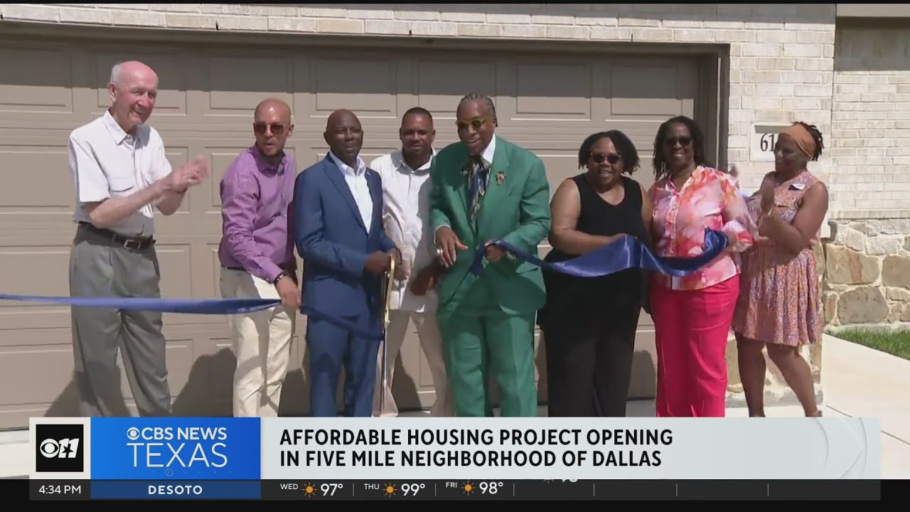 New affordable housing available in Dallas neighborhood - YouTube