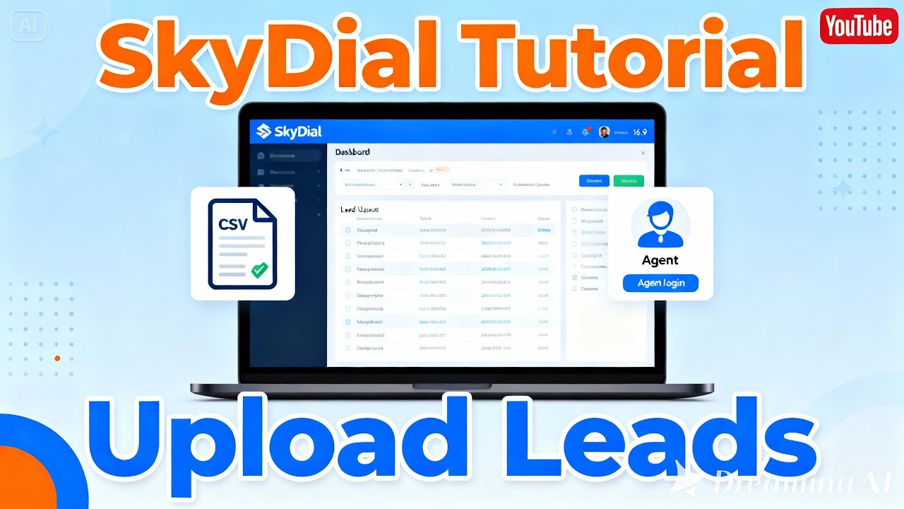 SkyDial Custom – Create List, Upload Leads & Agent Login | Full Tutorial in Bangla - YouTube