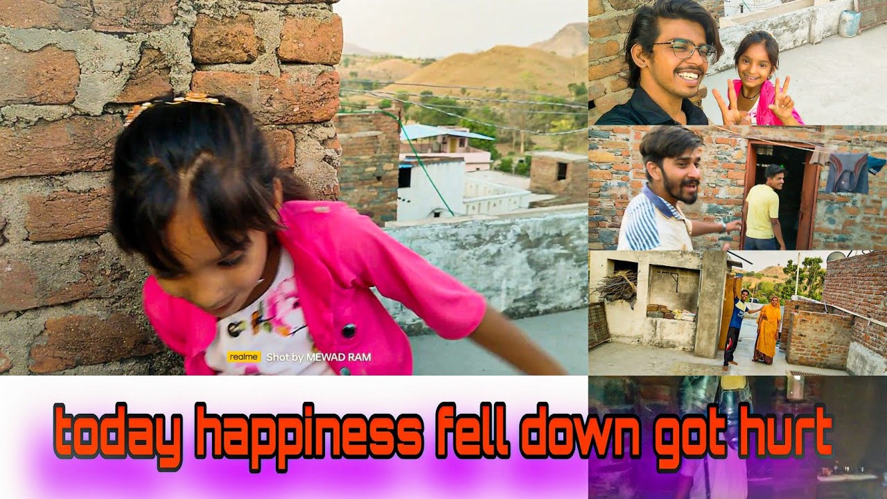 आज खुशी नीचे गिर गई 😞 ll today happiness fell down got hurt #trending # ...