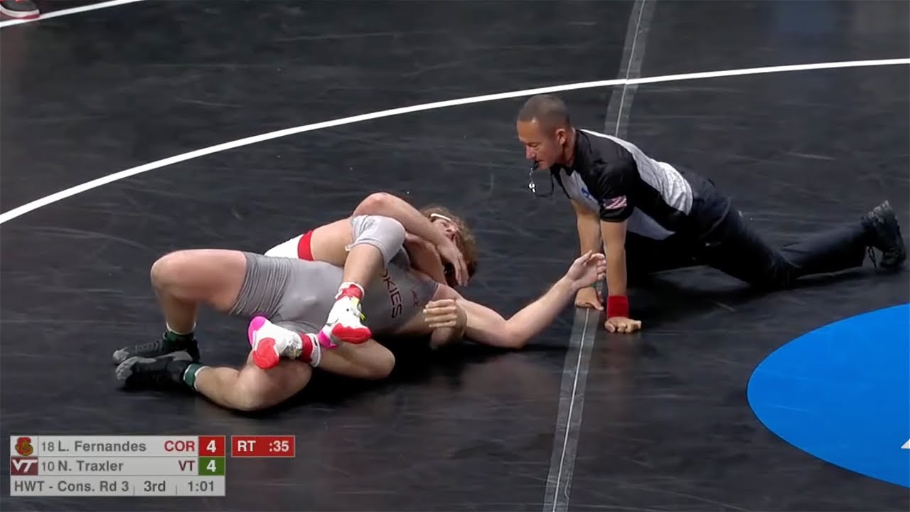 HWT Lewis Fernandes (Cornell) vs Nathan Traxler (Virginia Tech) - YouTube