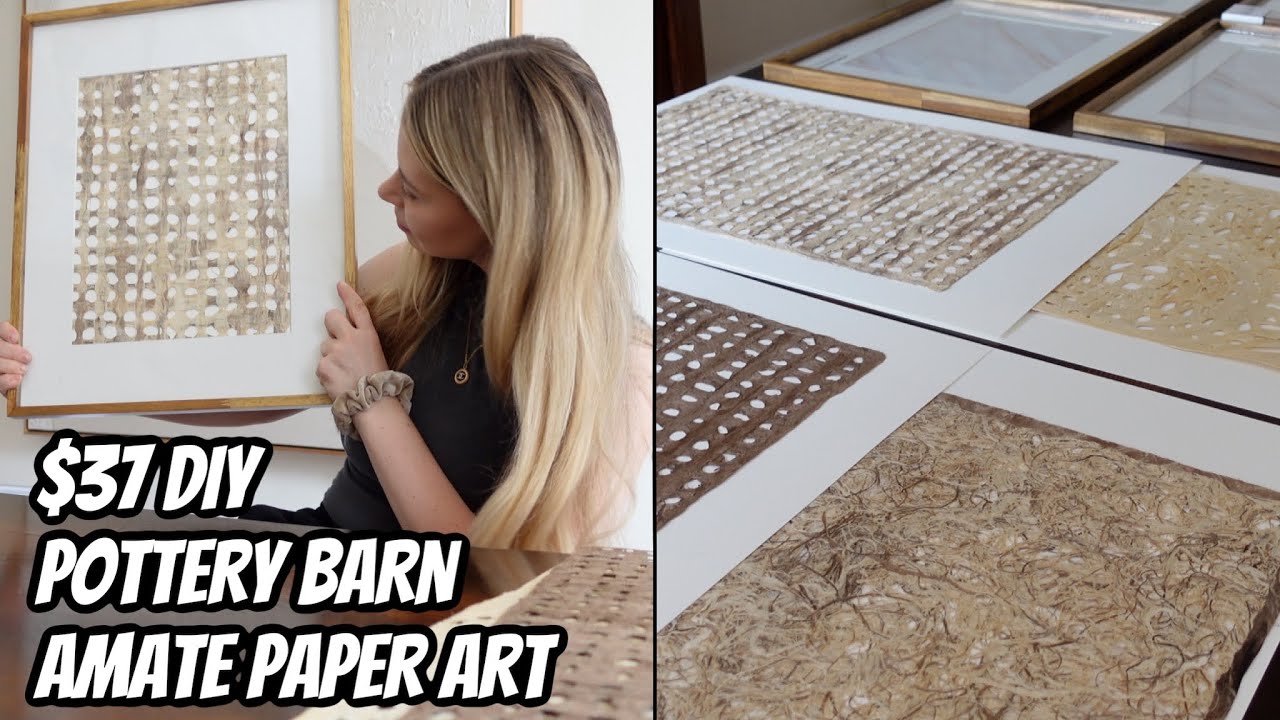 EASILY DIY A $699 POTTERY BARN AMATE PAPER ART PIECE FOR ONLY $37 ...