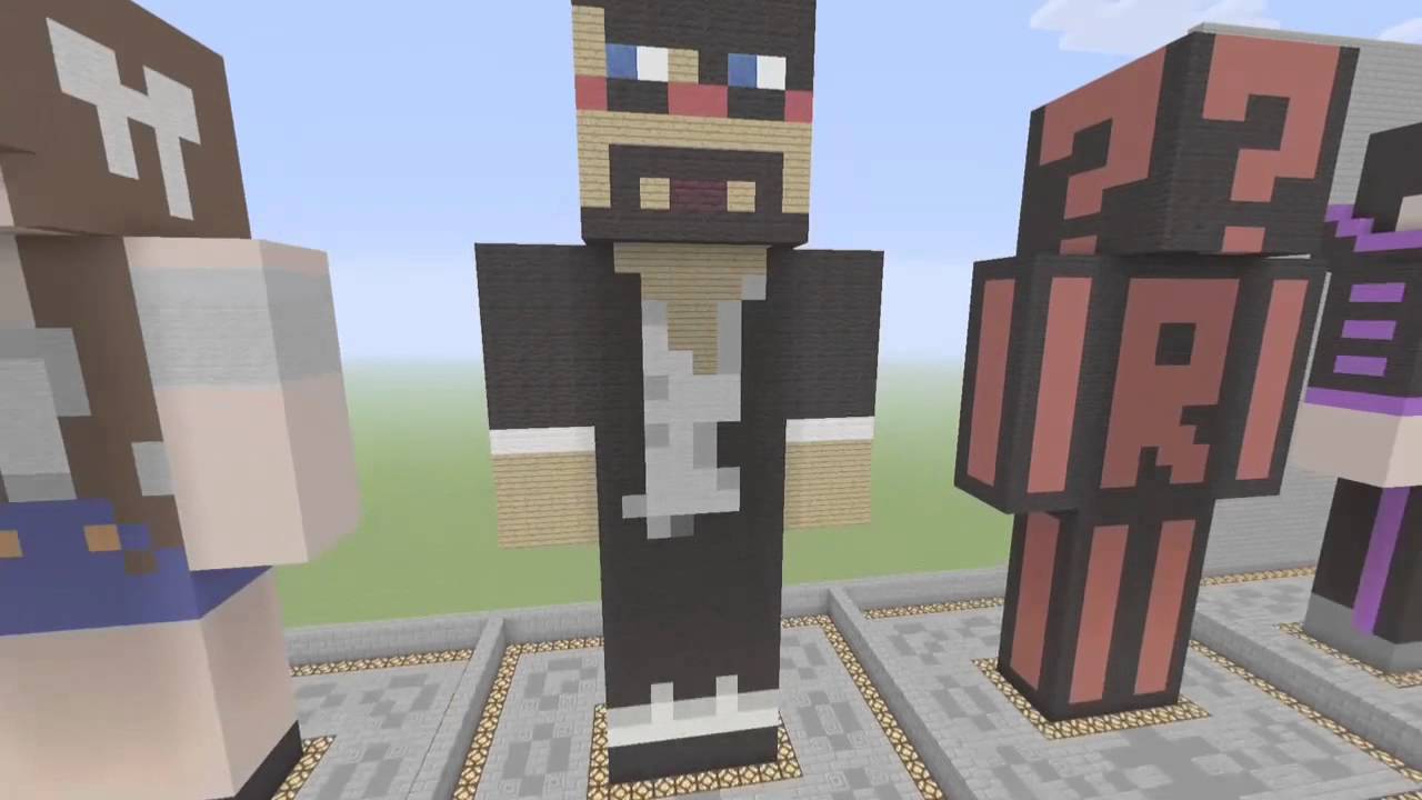 Minecraft Captainsparklez Statue