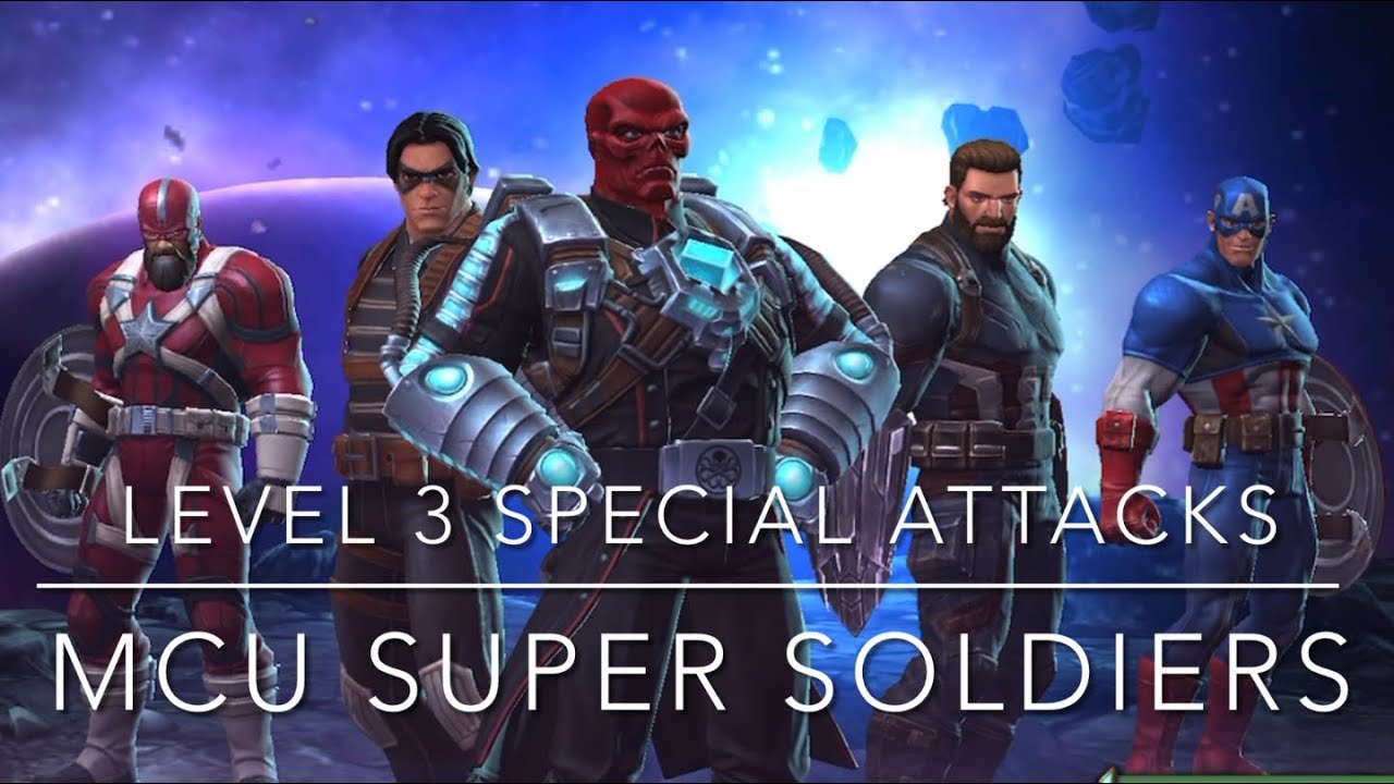 All Super Soldiers From The MCU Level 3 Super Attacks Marvels Contest ...