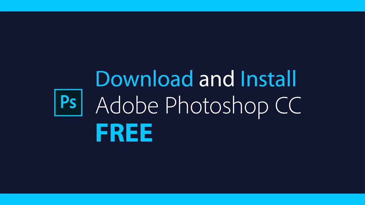 how to install and download photoshop cc - YouTube