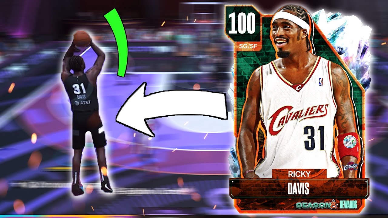 GAMEPLAY WITH 100 OVERALL RICKY DAVIS IN NBA 2K24 MYTEAM! TOKEN MARKET REWARD! - YouTube