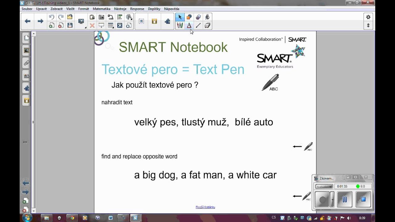 SEE SMART Notebook Text Pen 1 - YouTube