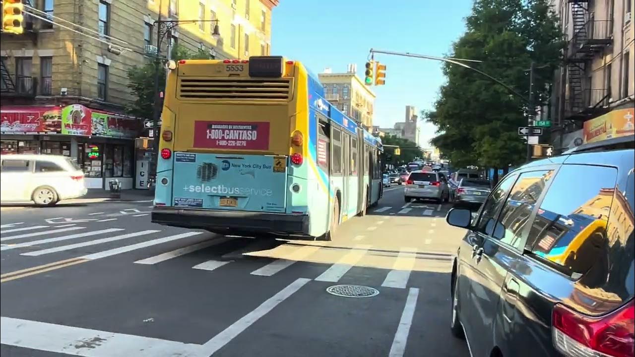MTA NYC Bus 2019 Novabus LFS Articulated #5553 & #5551 On The Bx41 Select Bus Service - YouTube