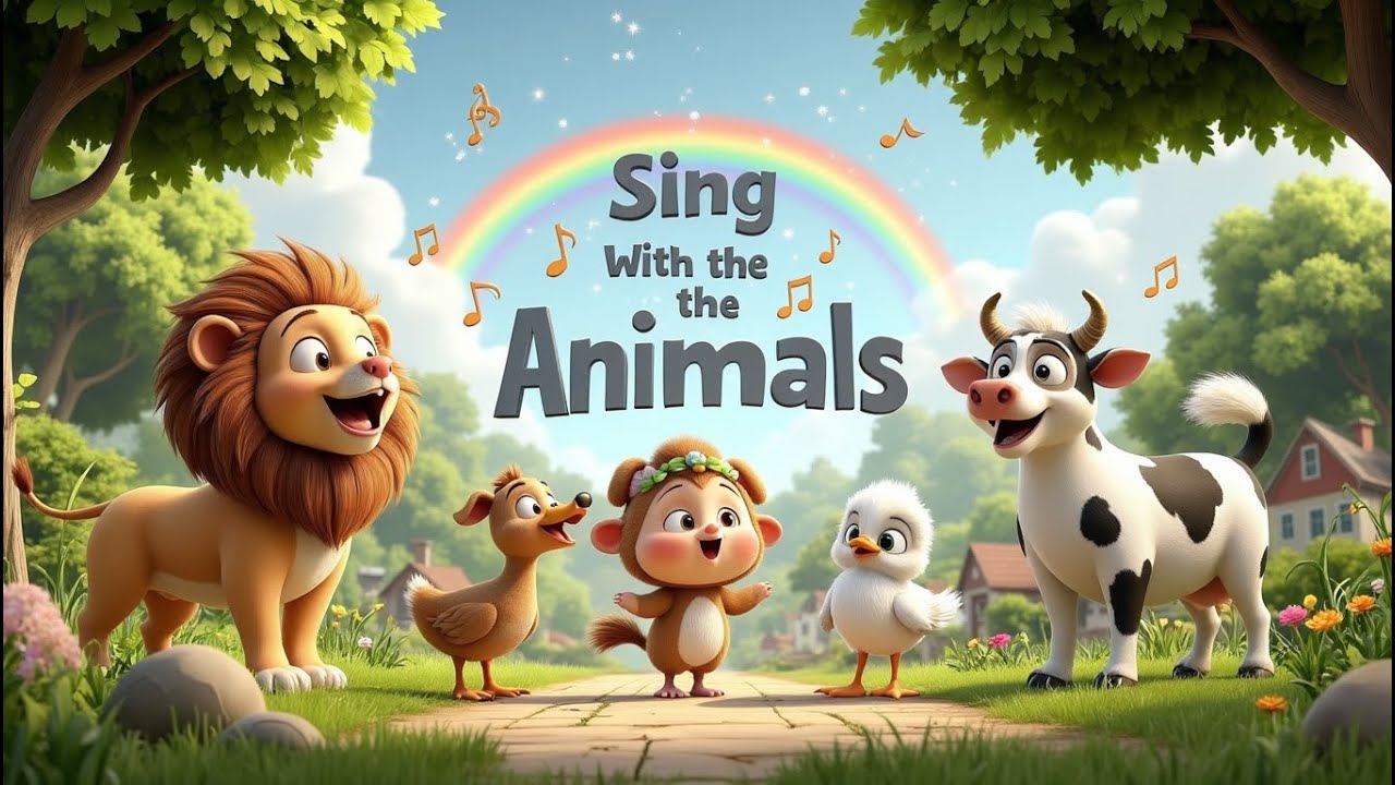 Animal Parade Song | Learn Animal Sounds | Cartoon with Kids - YouTube