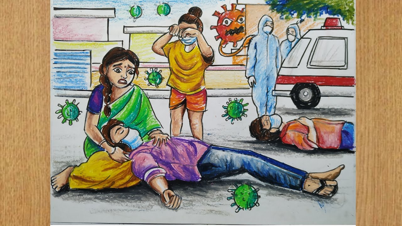 how to draw corona epidemic part-2,how to draw corona virus,drawing of ...