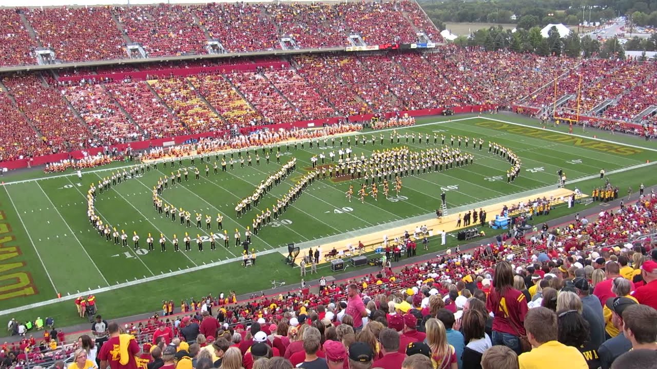 University of Iowa Marching Band Halftime at Iowa State in Ames on 9/14 ...