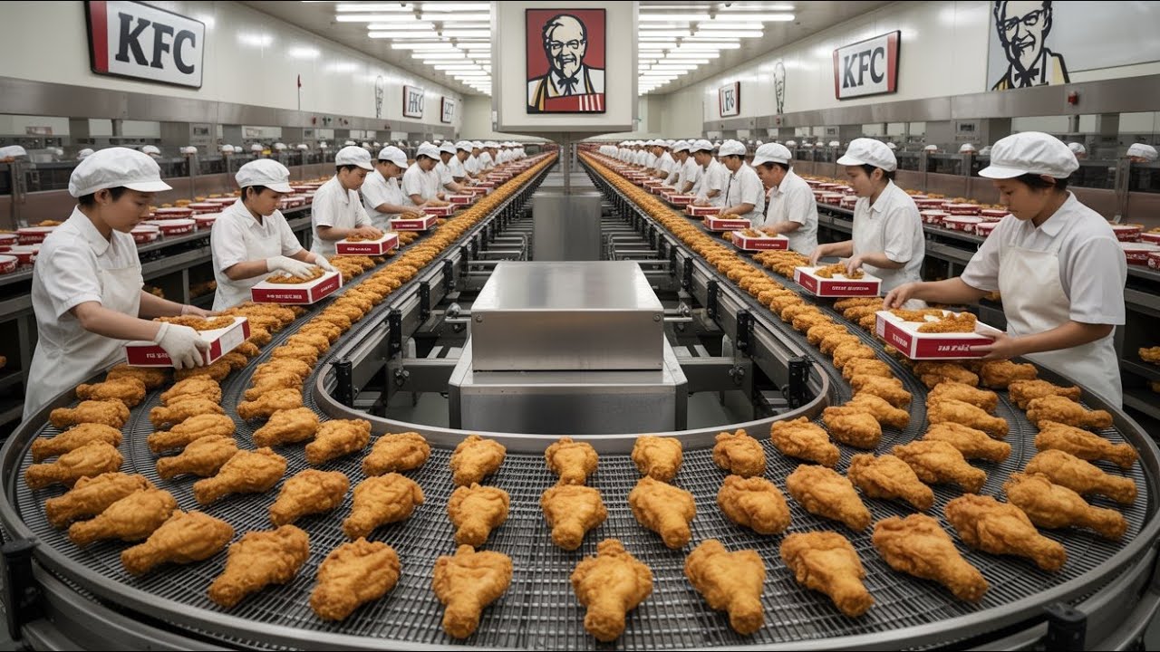 How KFC Fried Chicken Is Made | Inside the Crispy Secret Factory ...