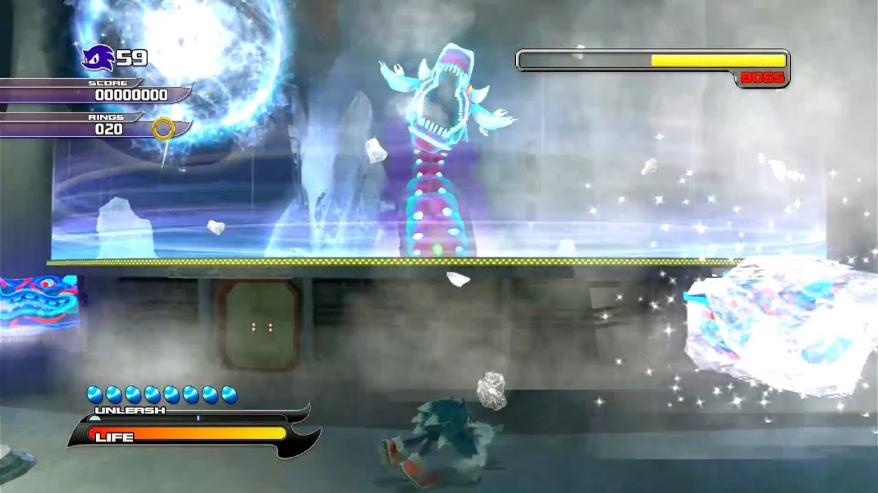 Sonic Unleashed (Xbox 360) - Dark Moray Boss Fight [REDONE] - YouTube