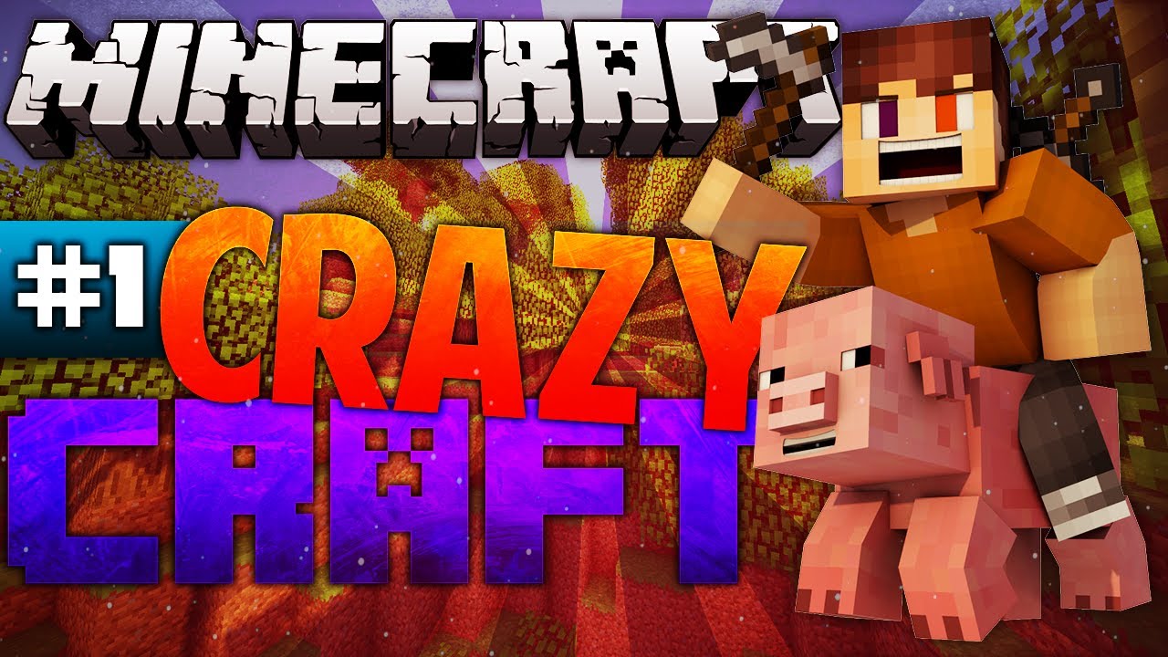 Crazy Craft Episode #001 -Crazy Hats and Morphing Mobs! - YouTube