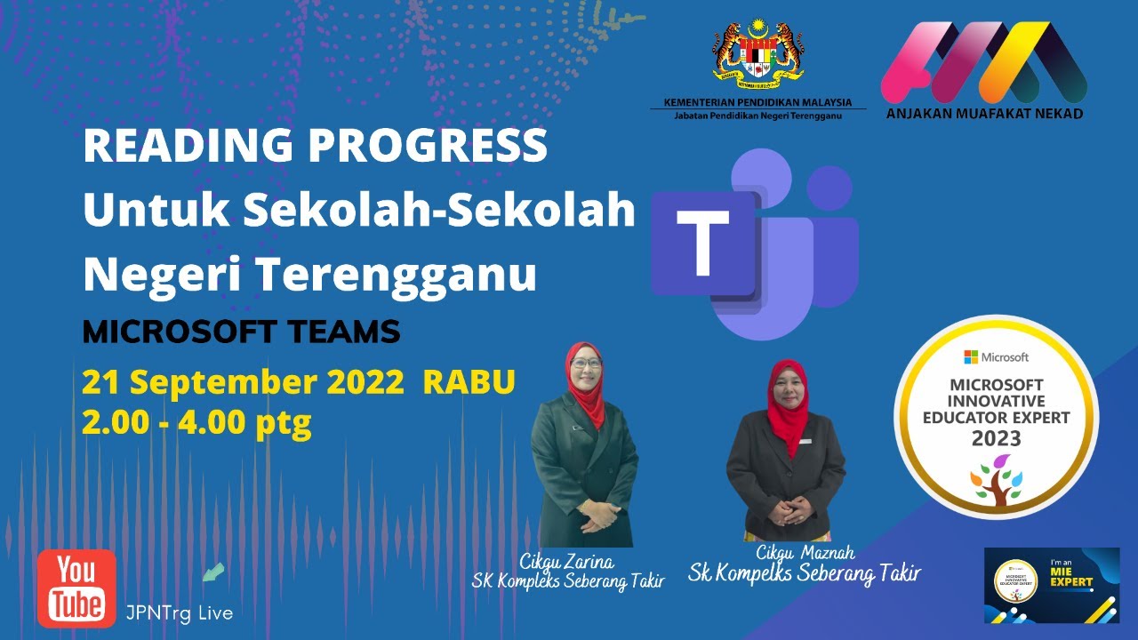 WEBMINAR BENGKEL APLIKASI READING PROGRESS TOOLS MICROSOFT TAHUN 2022 - YouTube