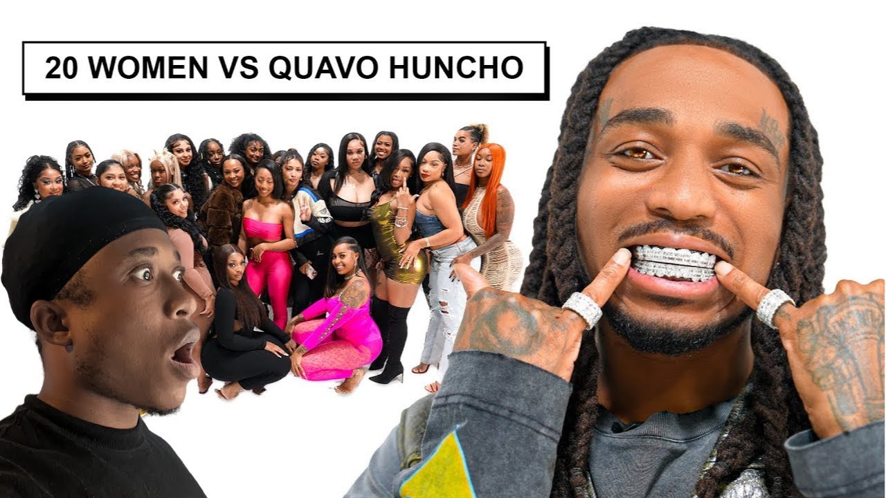 20 WOMEN VS 1 RAPPER QUAVO HUNCHO - YouTube