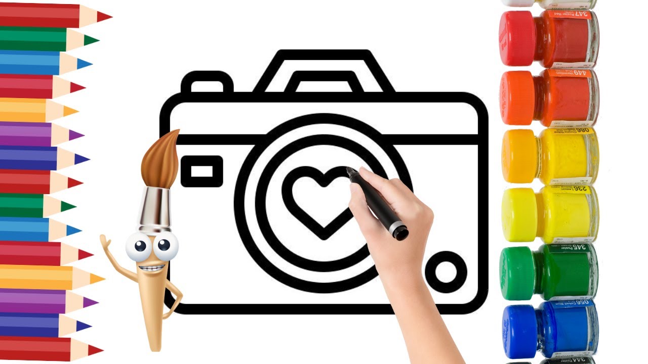 How To Drawing Cute Camera📷 ️|Easy Steps By Step - YouTube