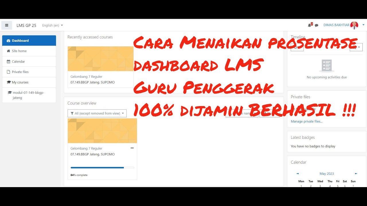 RAHASIA MENAIKAN PROSENTASE DASHBOARD LMS GP dijamin 100% BERHASIL !!! - YouTube