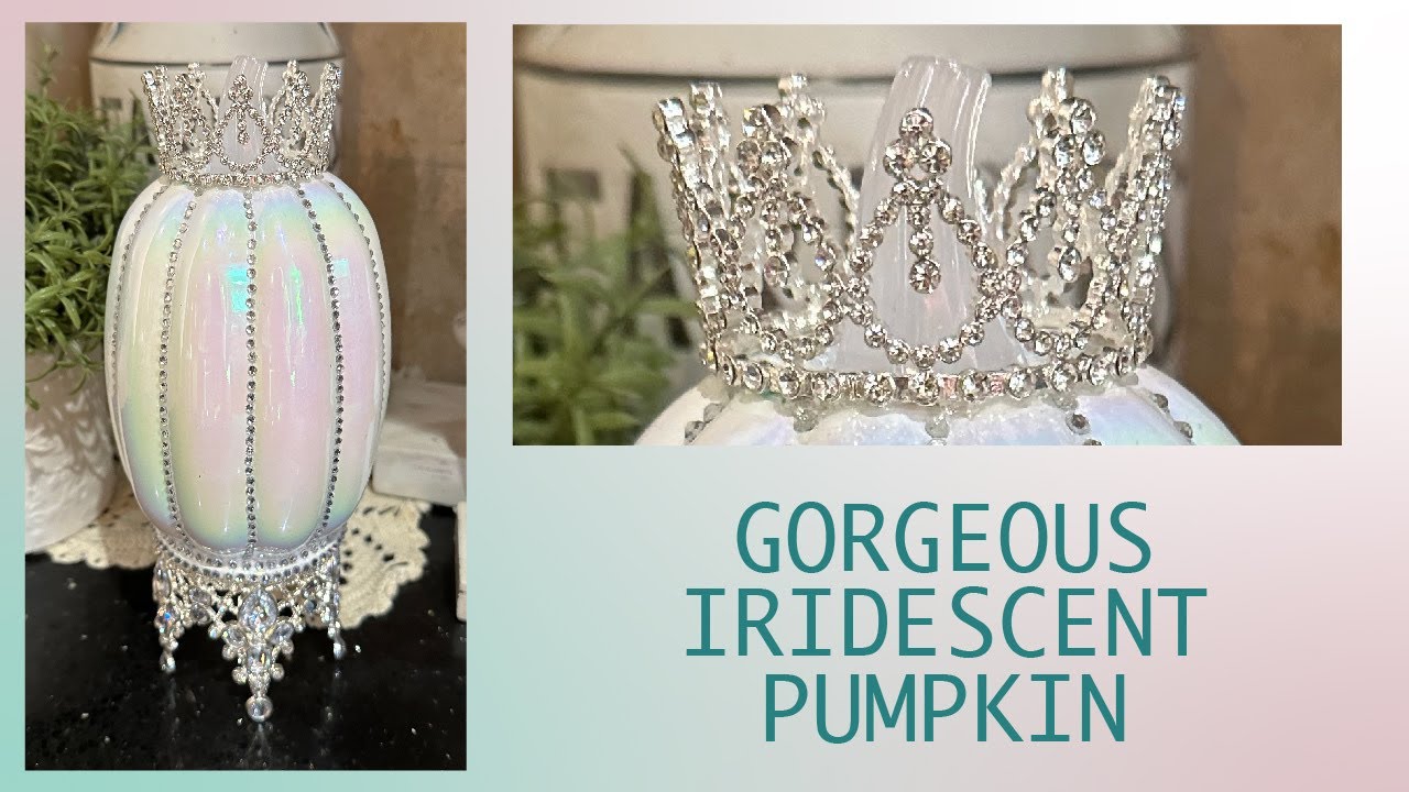 Pumpkin with Rhinestone Details | Add gorgeous rhinestones to and ...
