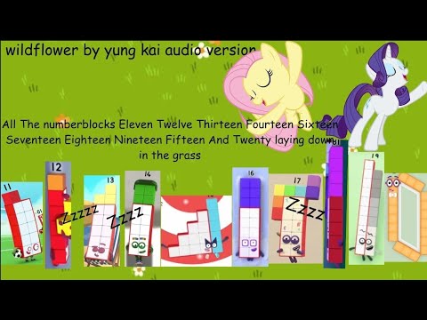 The numberblocks 11-20 laying down ft. Fluttershy And Rarity from My ...