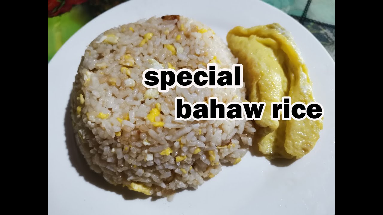 bahaw rice ,bahaw mo gawin nating special - YouTube