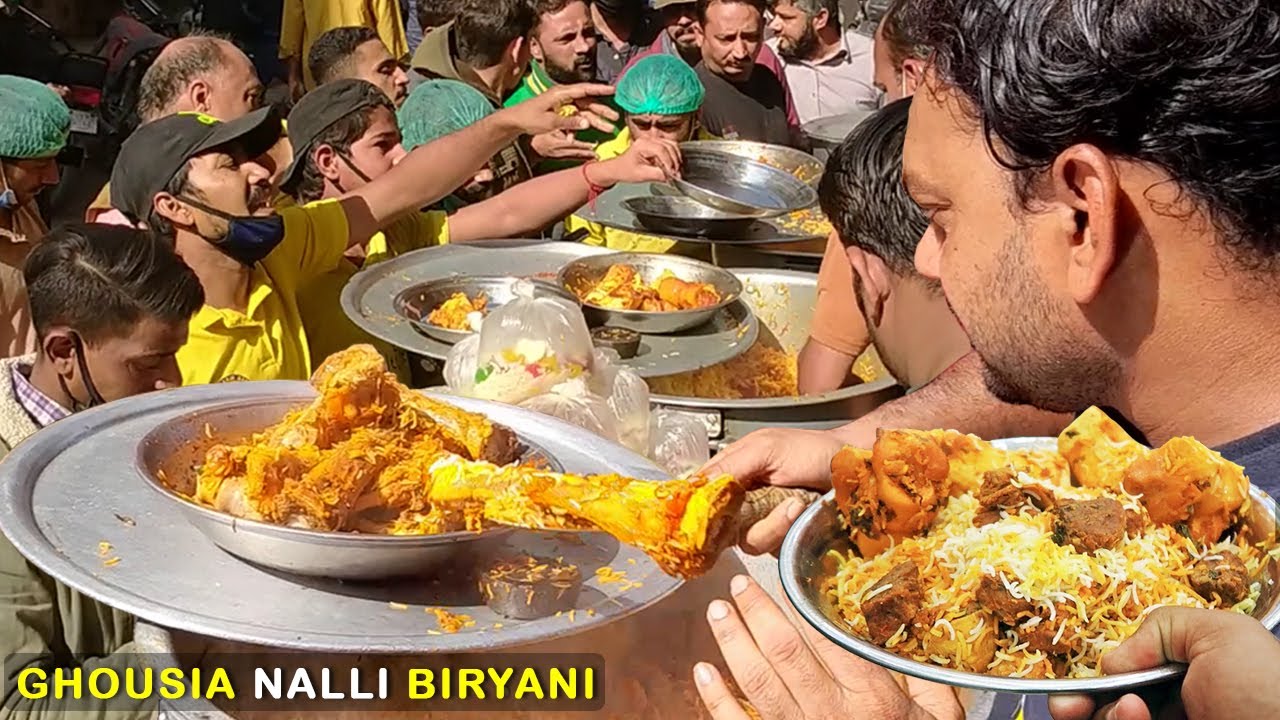 Ghousia Nalli Biryani | Roadside Bone Marrow Biryani | Street food ...