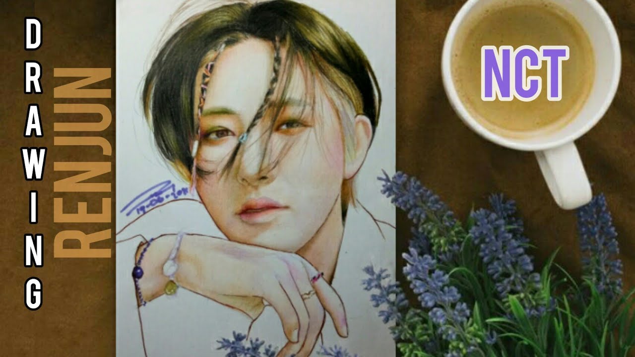 [NCT] Drawing Renjun NCT || Menggambar Renjun NCT - Time lapse - YouTube