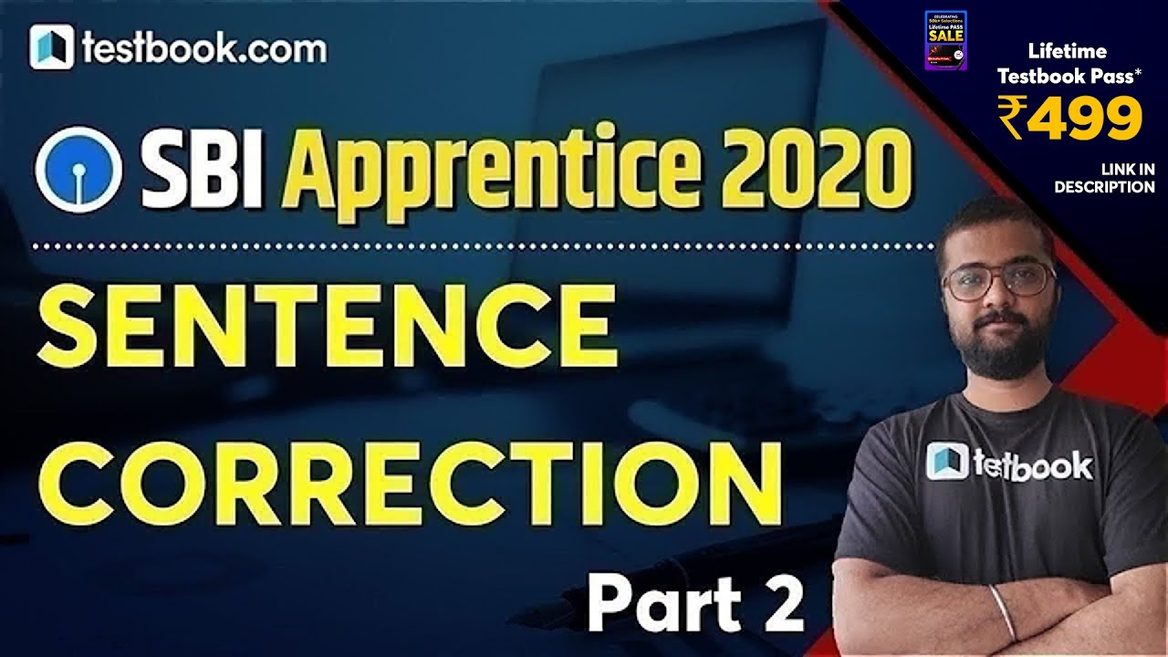 SBI Apprentice Classes | Sentence Correction Questions - Part 2 | SBI ...