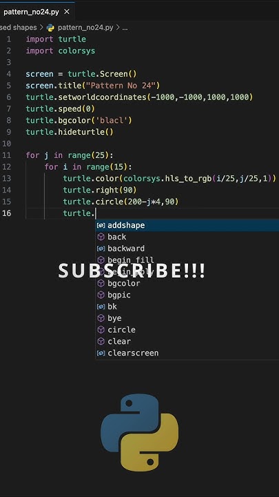 Asmr Progamming Unique Shape 24 Python Shorts Programming Asmr Asmrprogramming Lofi 