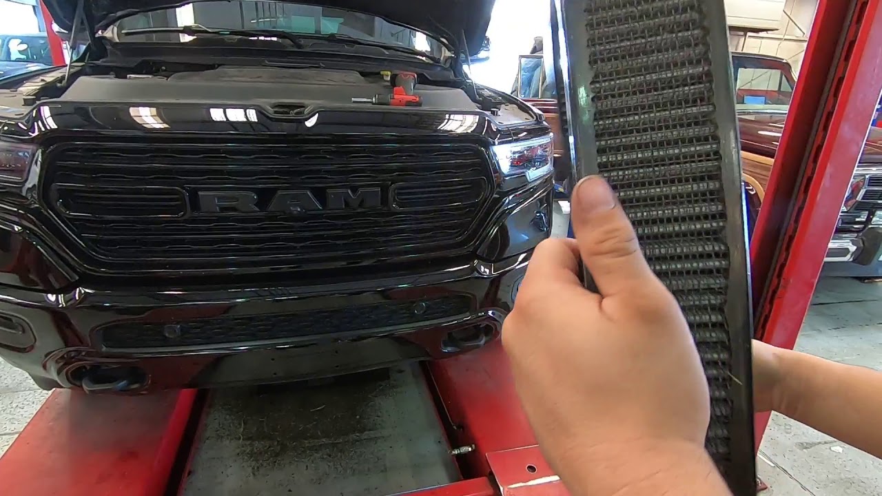 How to get to your Ram Air Filter for Cleaning and Maintenance - YouTube