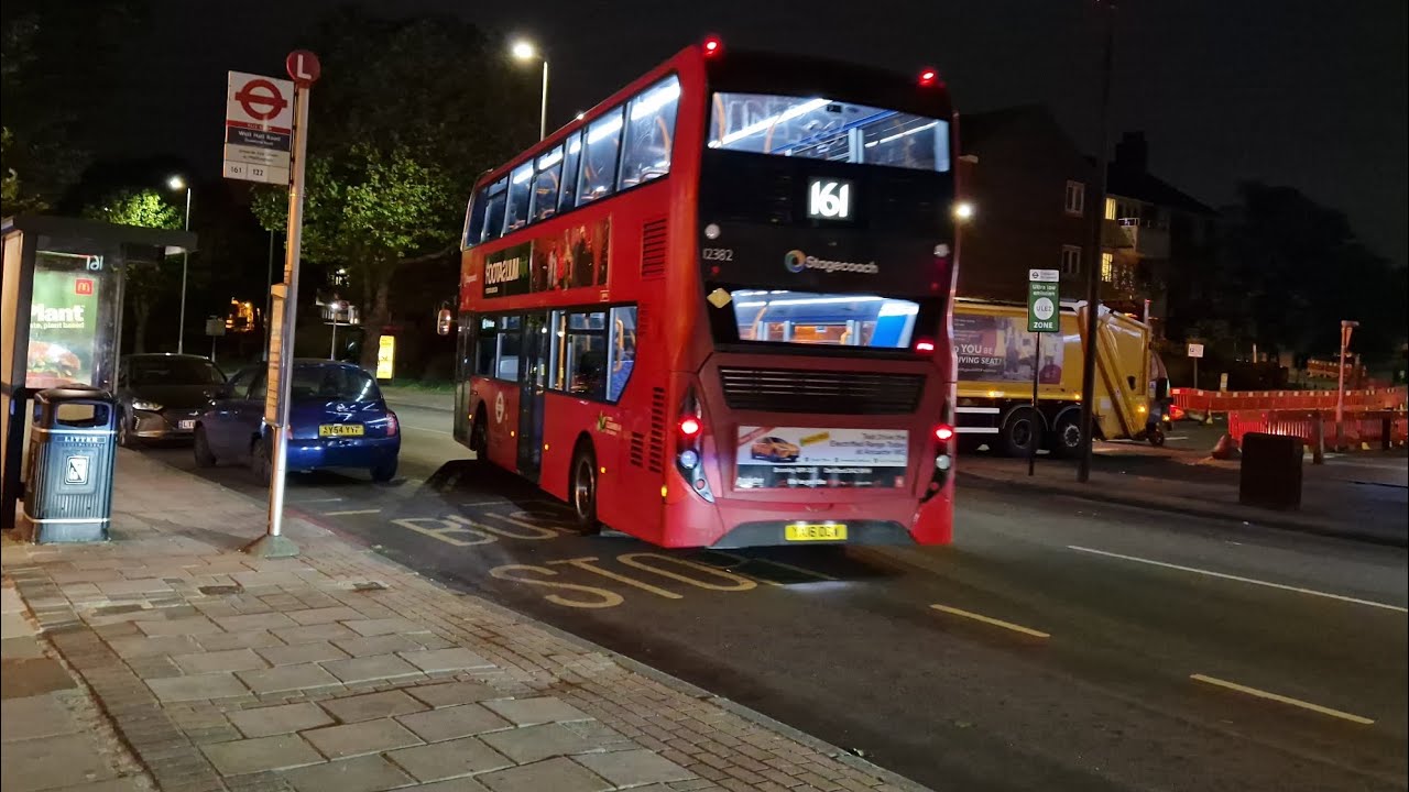 *Fast One* Stagecoach London 12382 YX16OGW Bus Route 161 - YouTube