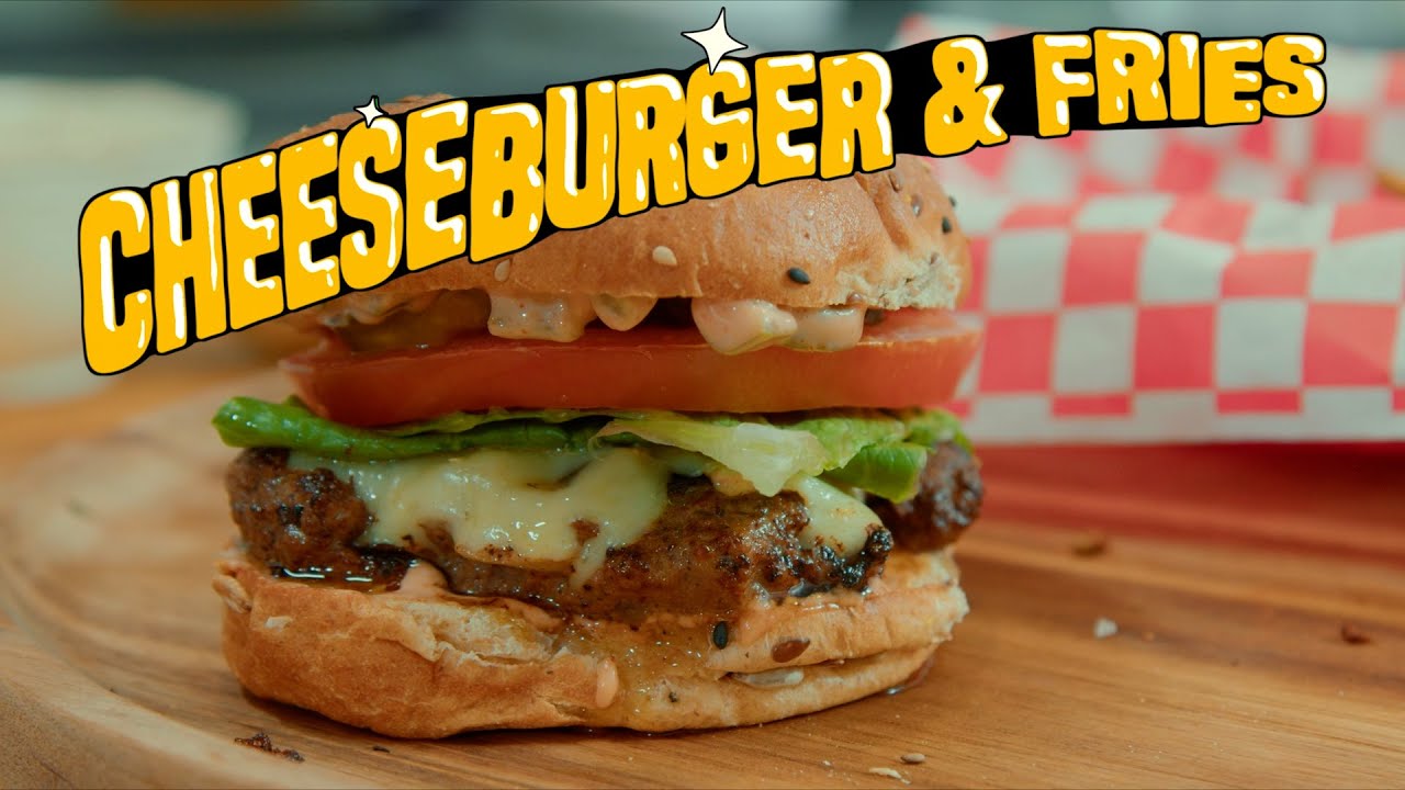 Kid Fit Cheeseburger & French Fry Combo | Kid Fit Chef - YouTube