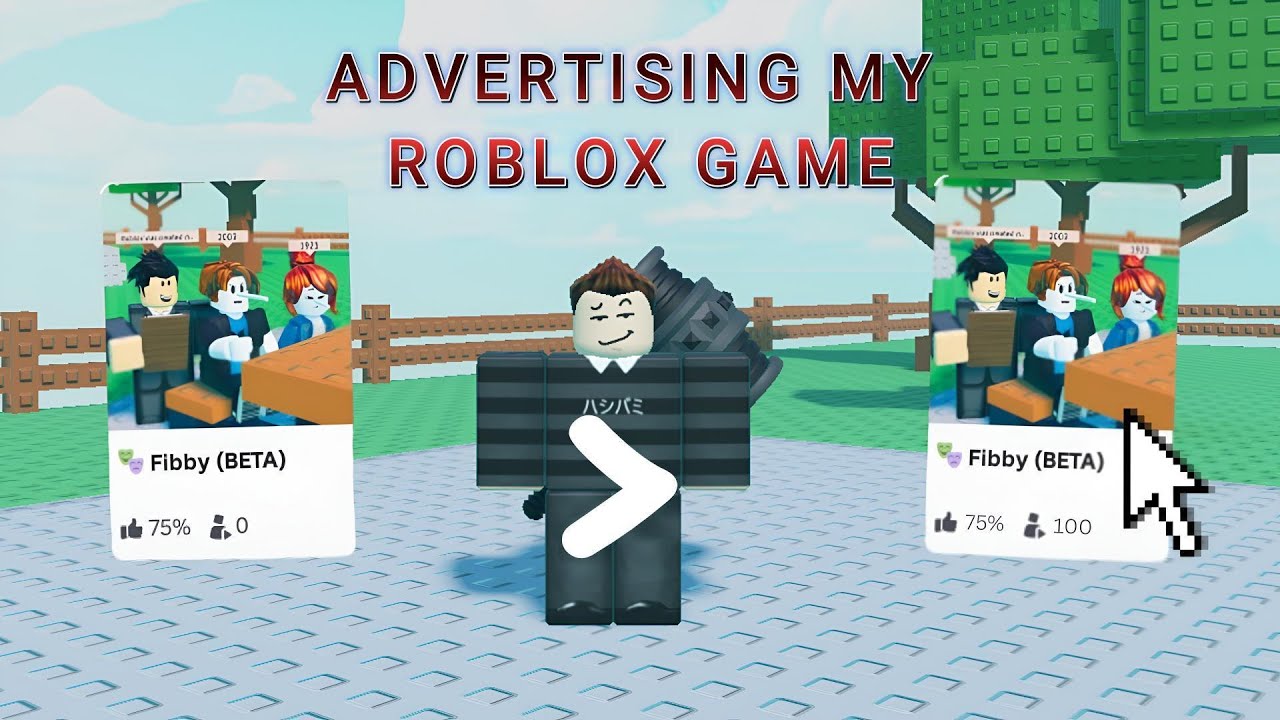 Advertising my Roblox Game! - YouTube