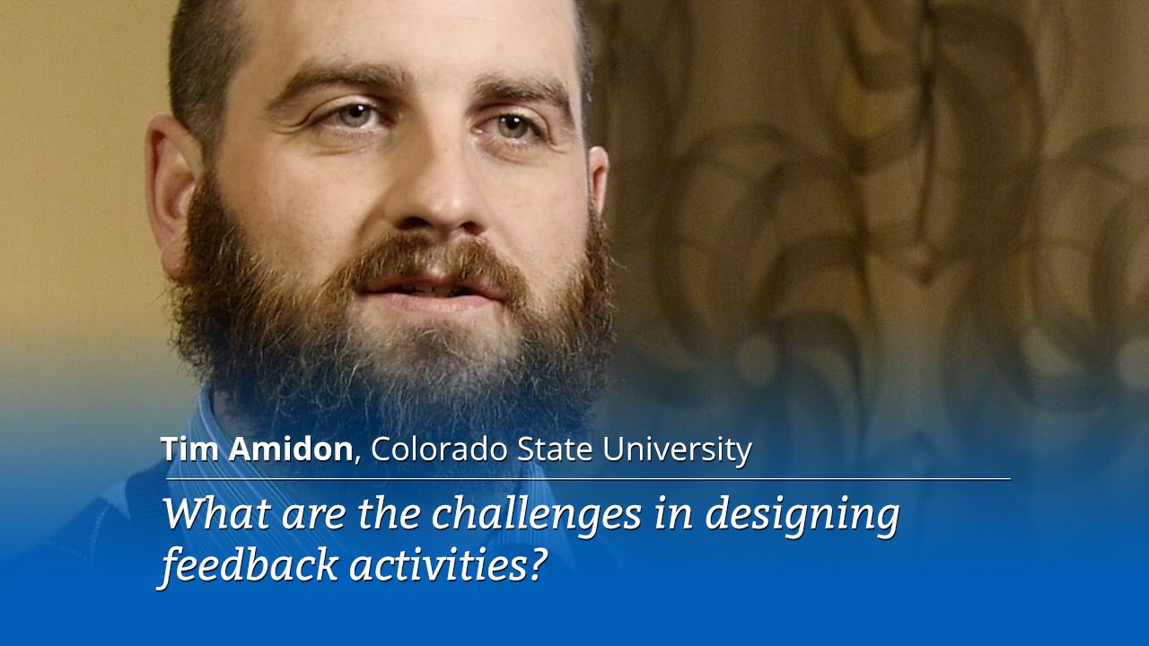 Tim Amidon: What are the challenges in designing feedback activities ...