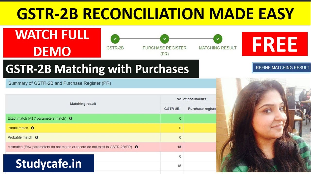 GSTR-2B RECONCILIATION TOOL | MATCHING TOOL TO RECONCILE GSTR-2B WITH ...