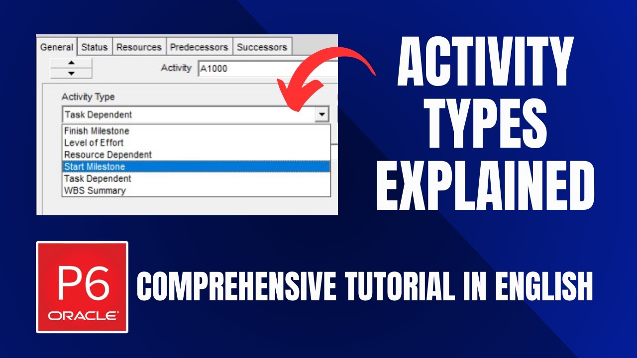 How different activity types works in Primavera P6? - YouTube