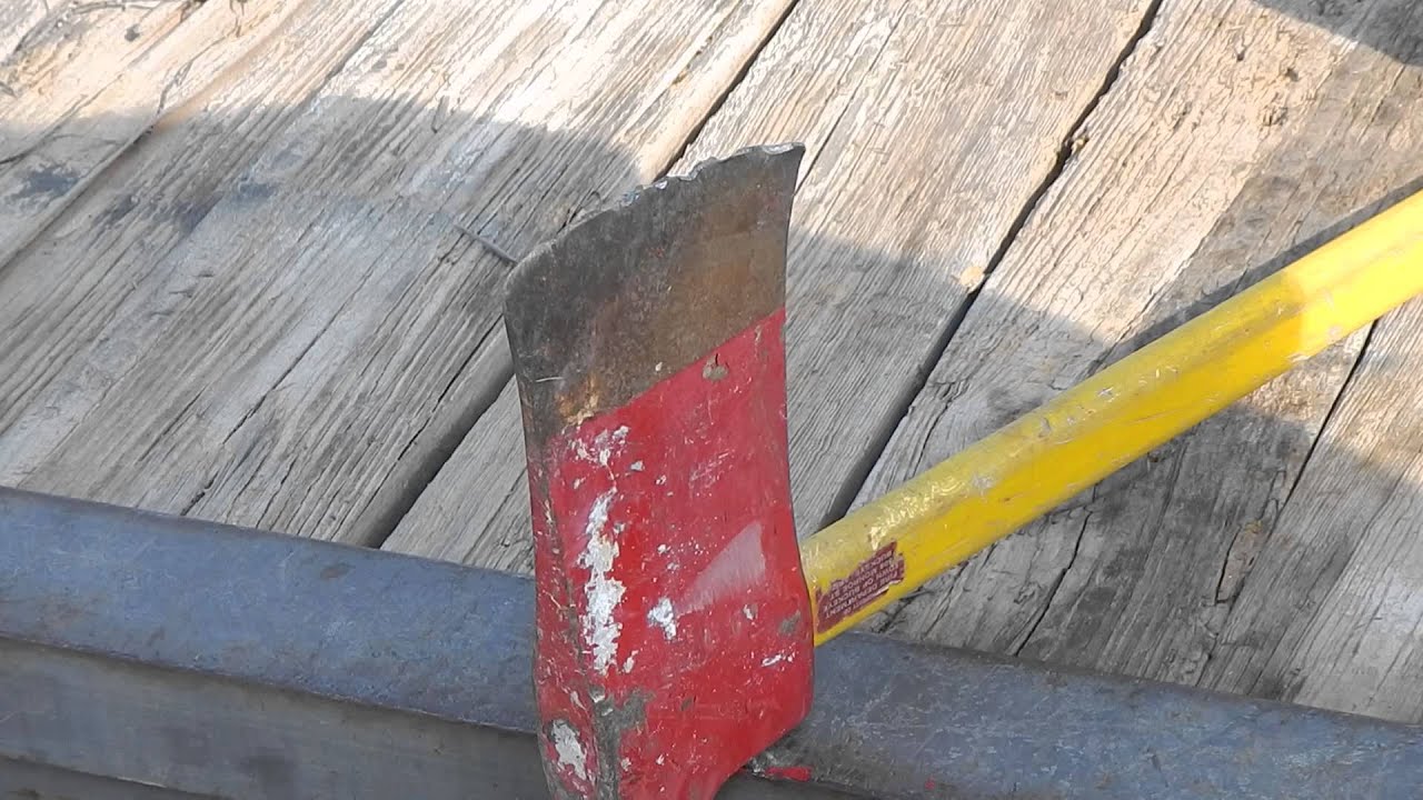 blade to blade fire axe testing - YouTube