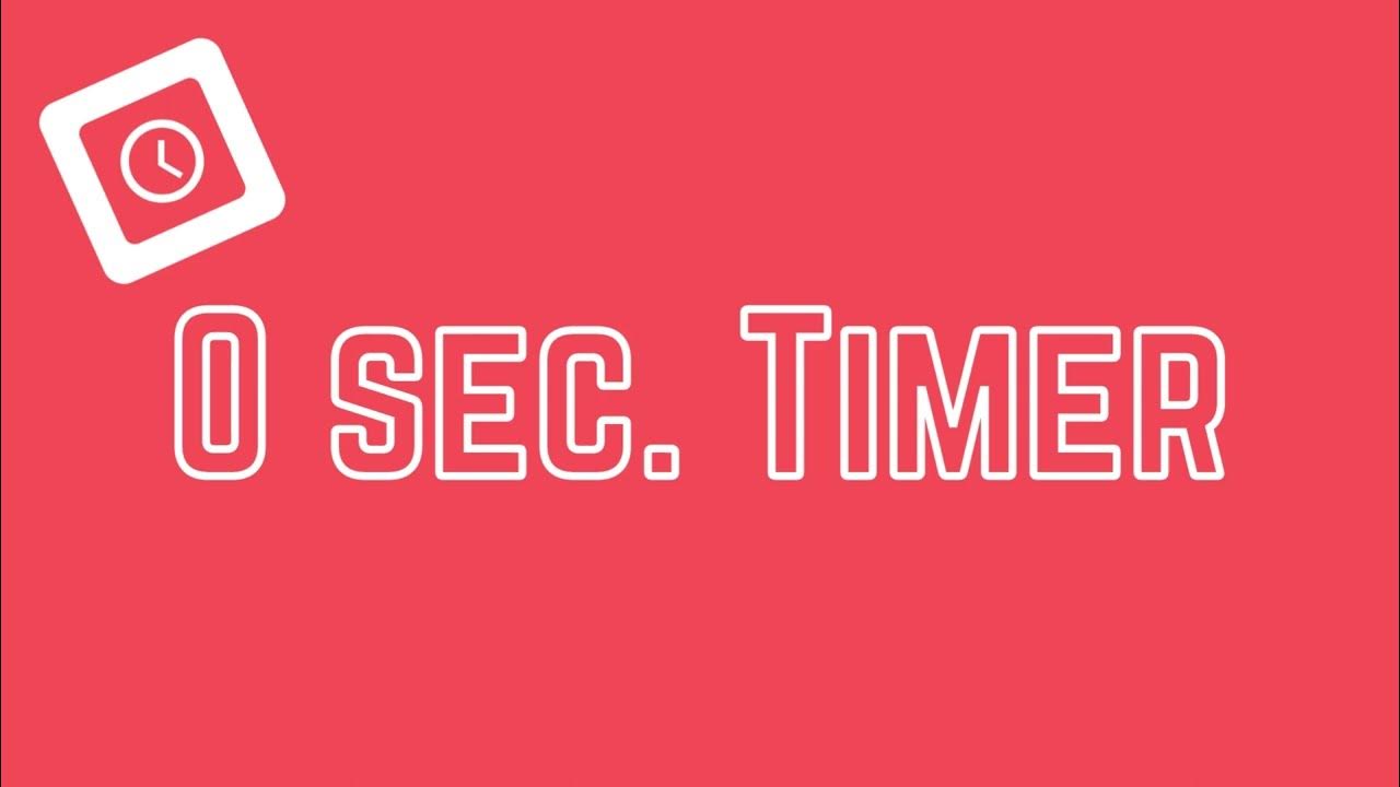 0 Second Timer | Hollow - YouTube