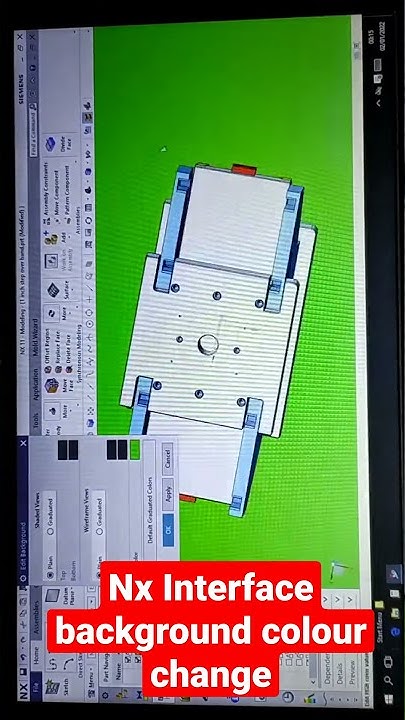 #shorts Background colour change of nx interface #design #nx #designer #tutorials #cad # ...